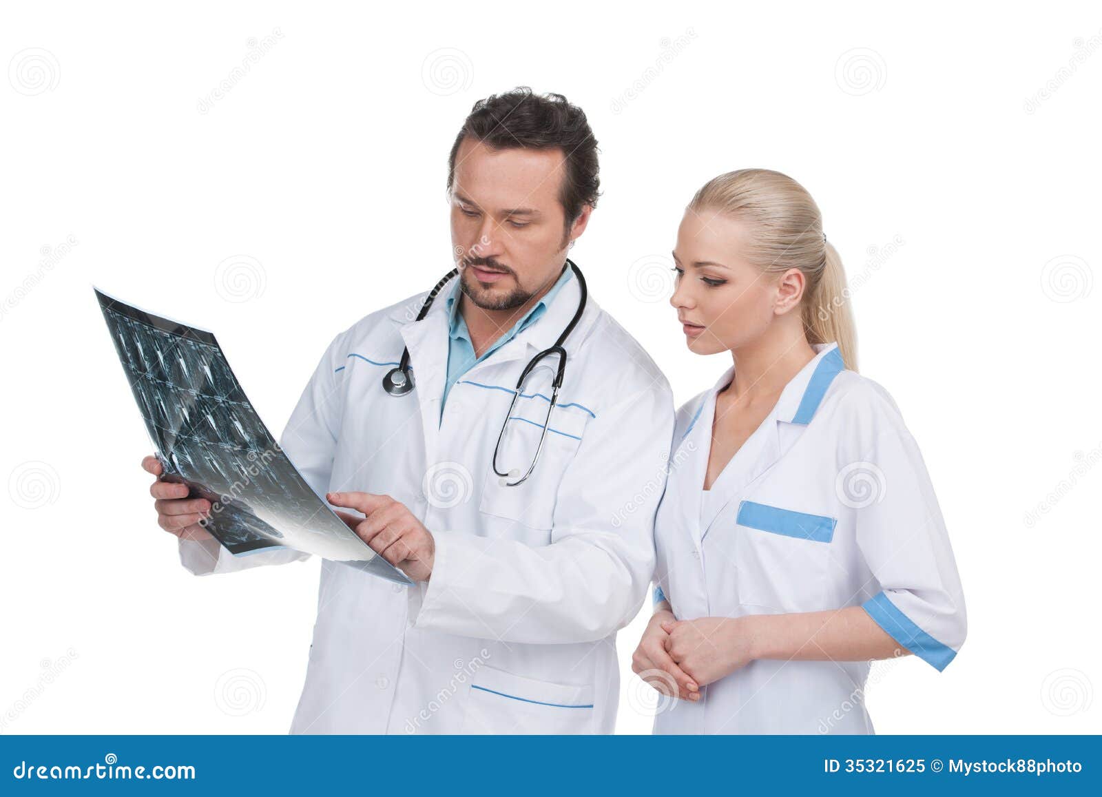 Standing Isolated on White. Stock Image - Image of person, medical ...