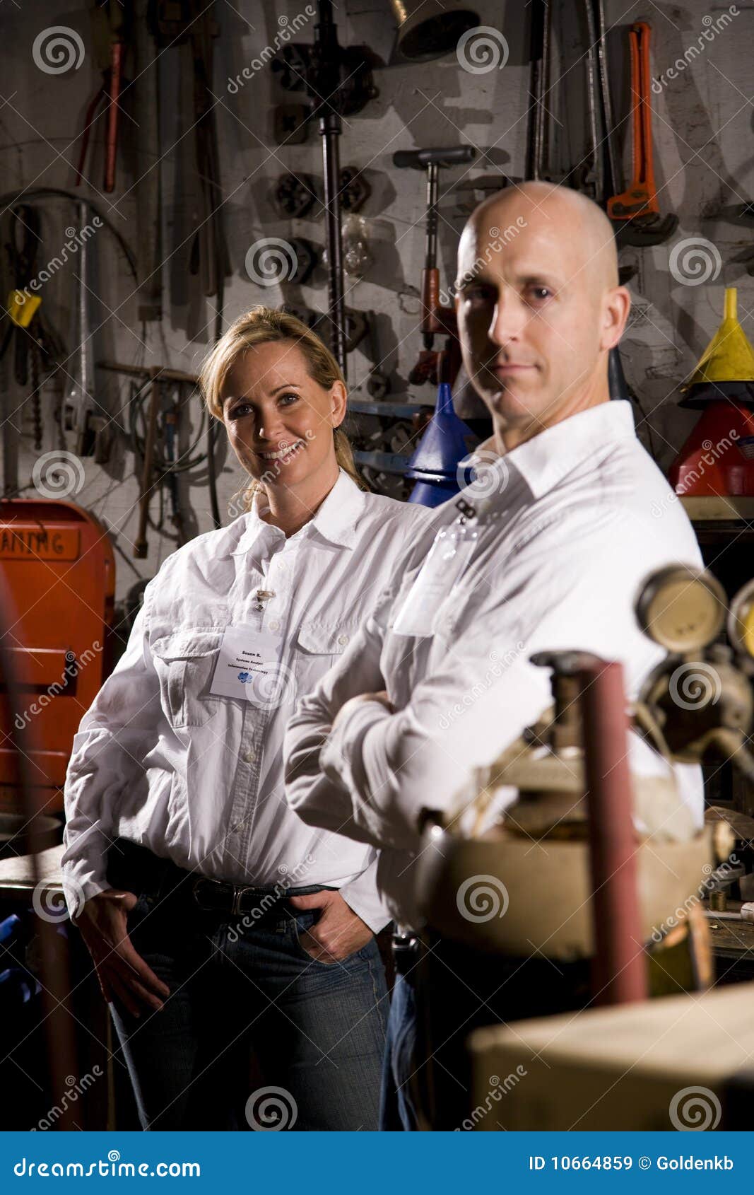 Standing in Maintenance Room Stock Image - Image of industry, storage ...