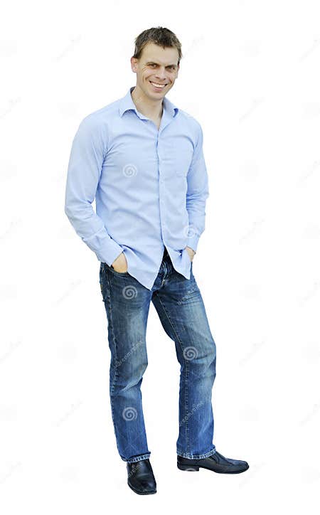 Standing man stock image. Image of confident, tall, middleclass - 24865757
