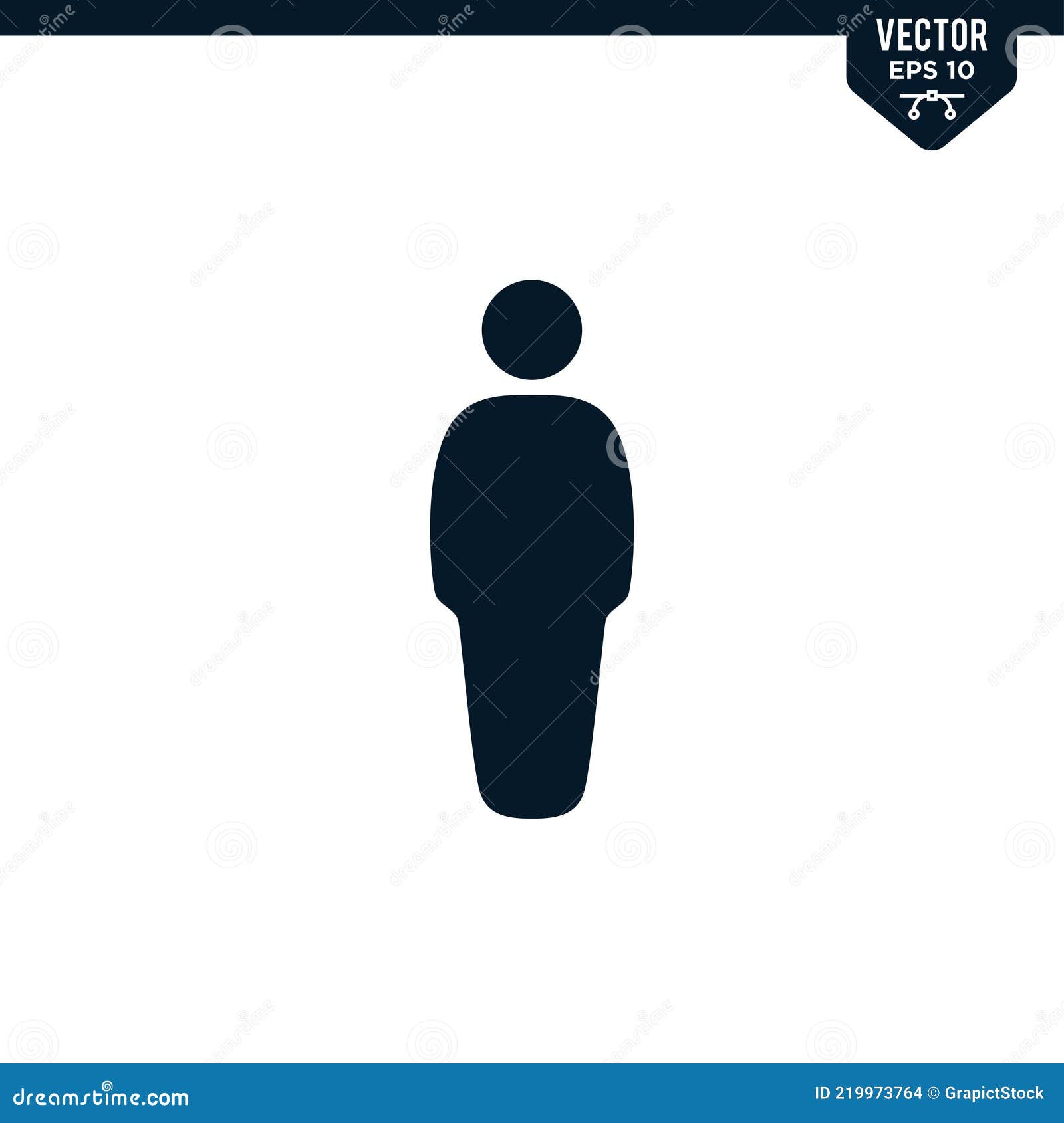 Standing Man Icon Collection, Glyph Style Stock Vector - Illustration ...