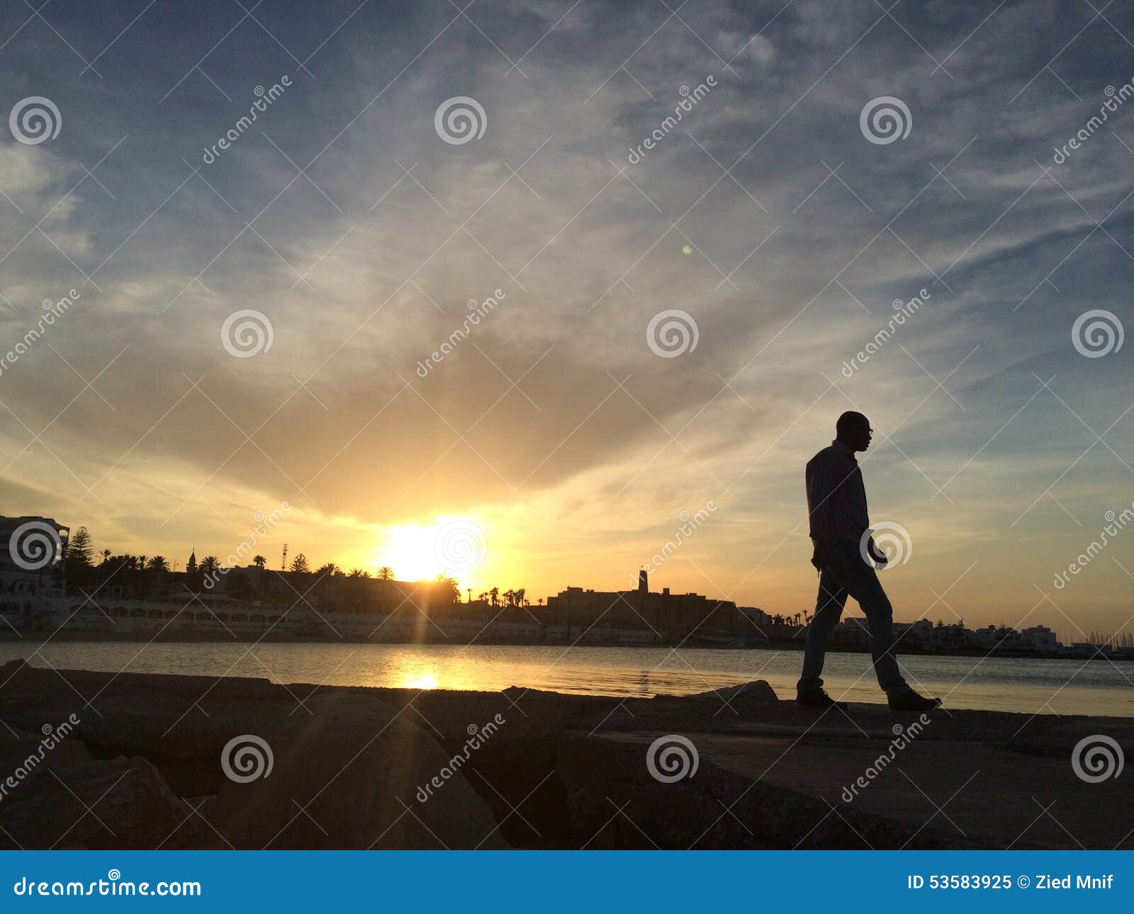 Standing man editorial image. Image of standing, dusk - 53583925