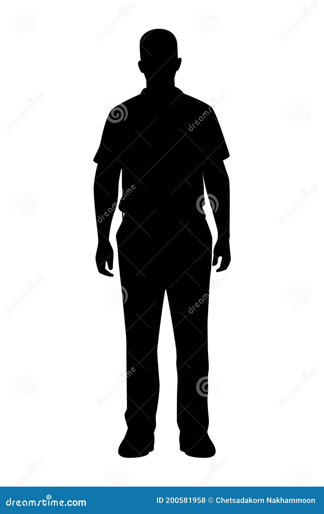 Standing Man Silhouette Vector Stock Illustrations – 21,089 Standing ...