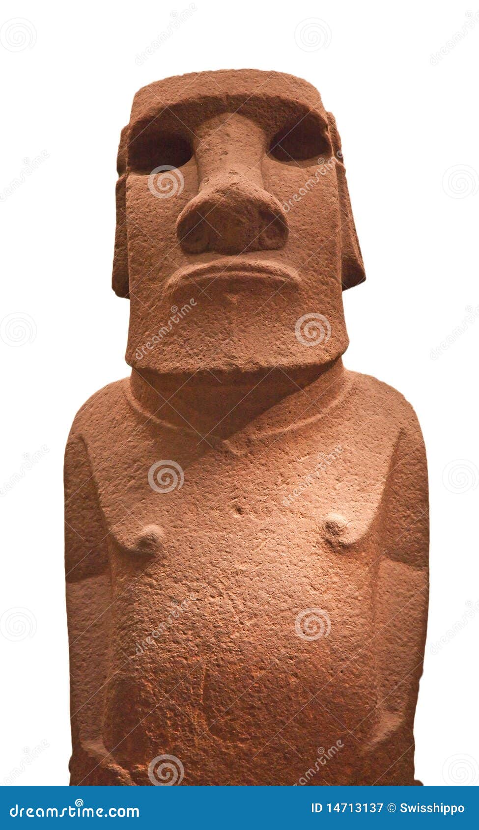 Standing Moaia stock image. Image of ancient, chile, sculpture - 14713137