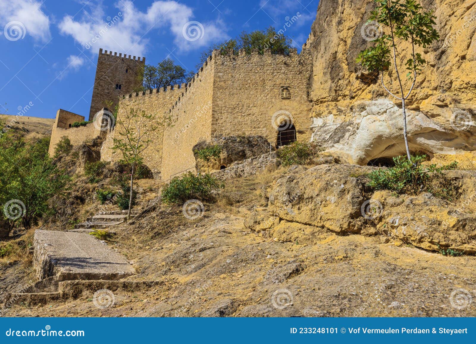 Standing Next To the Walls of the Yedra Castle Stock Image - Image of ...