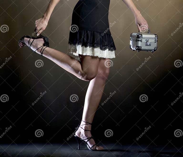 Standing on one foot stock image. Image of legs, fashion - 17770479