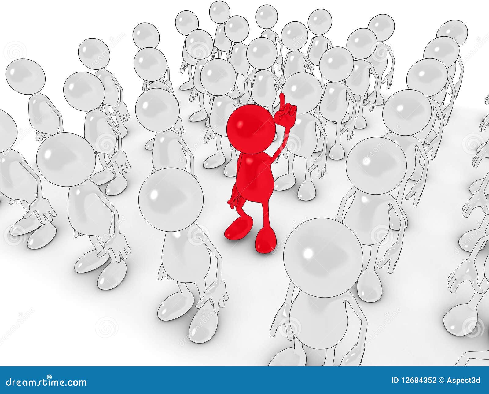 Standing out stock illustration. Illustration of speaker - 12684352