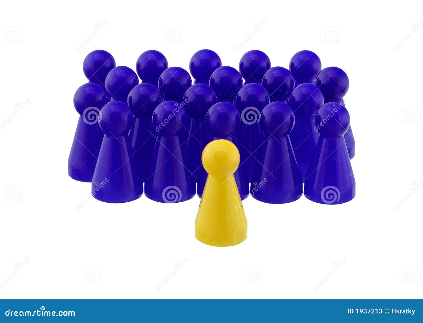 Standing out stock image. Image of blue, chief, singular - 1937213