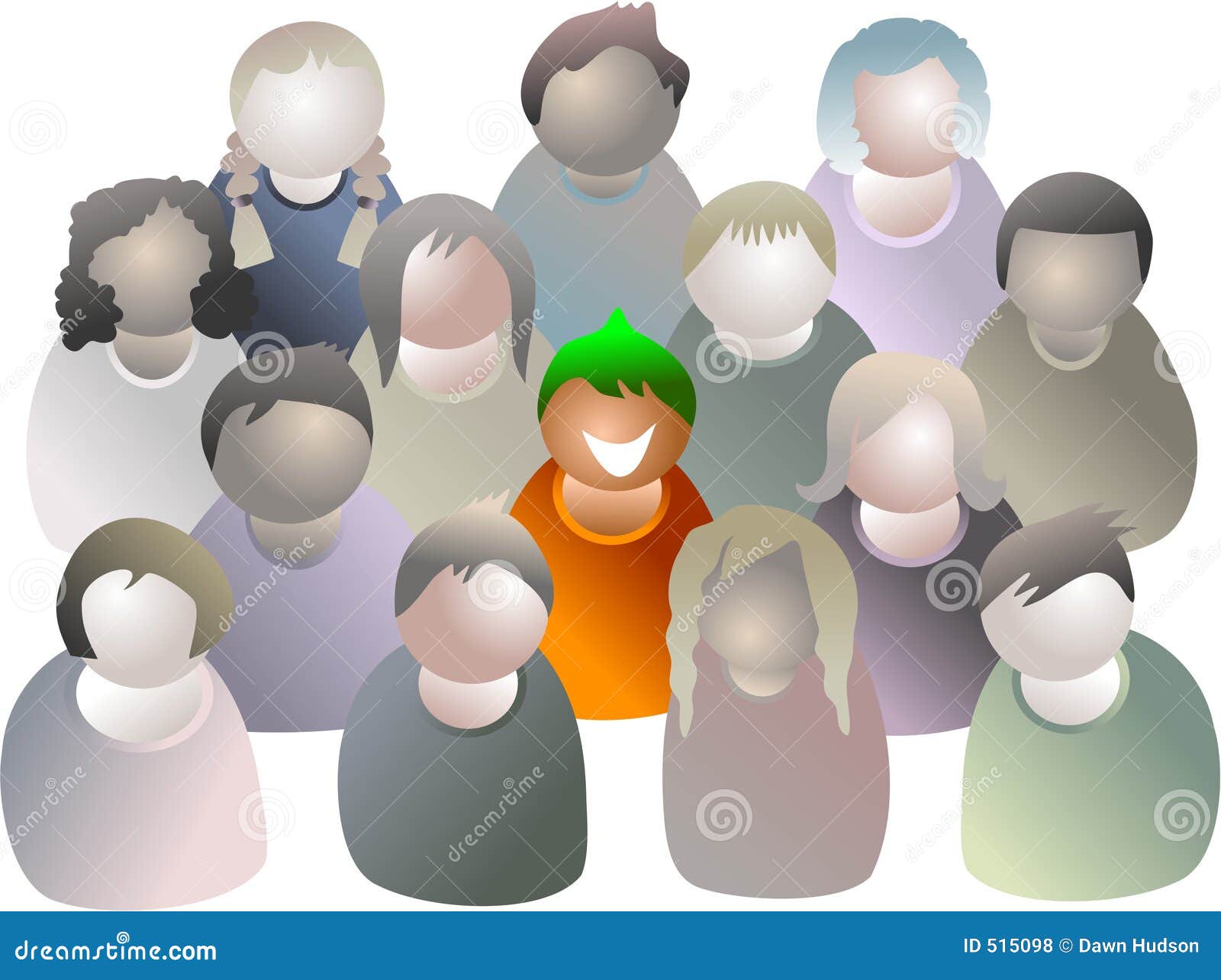 Standing out stock illustration. Illustration of illustrations - 515098
