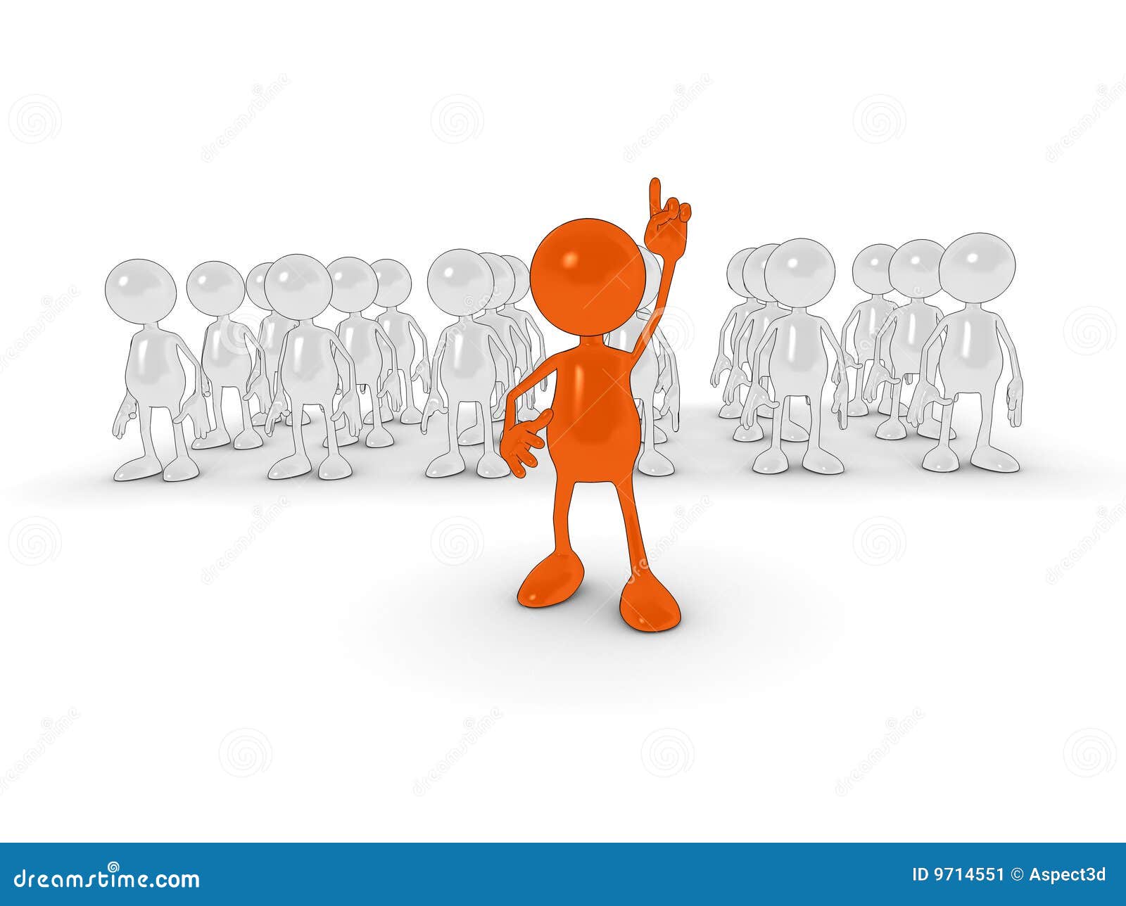 Standing out stock illustration. Illustration of competition - 9714551