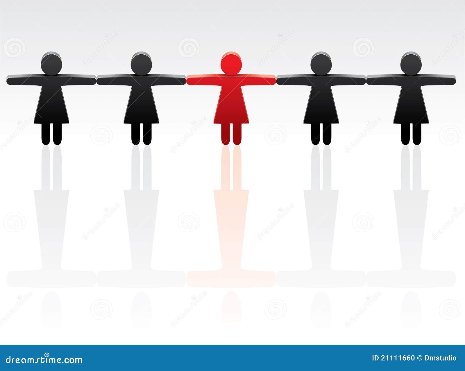 Standing Out from the Crowd Stock Vector - Illustration of design ...