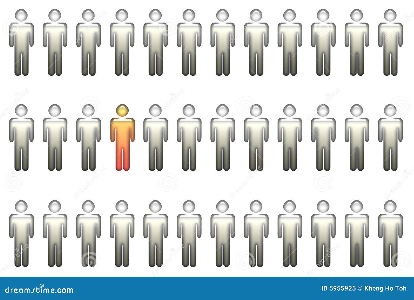 Singled Out Concept Royalty-Free Stock Photo | CartoonDealer.com #3681129