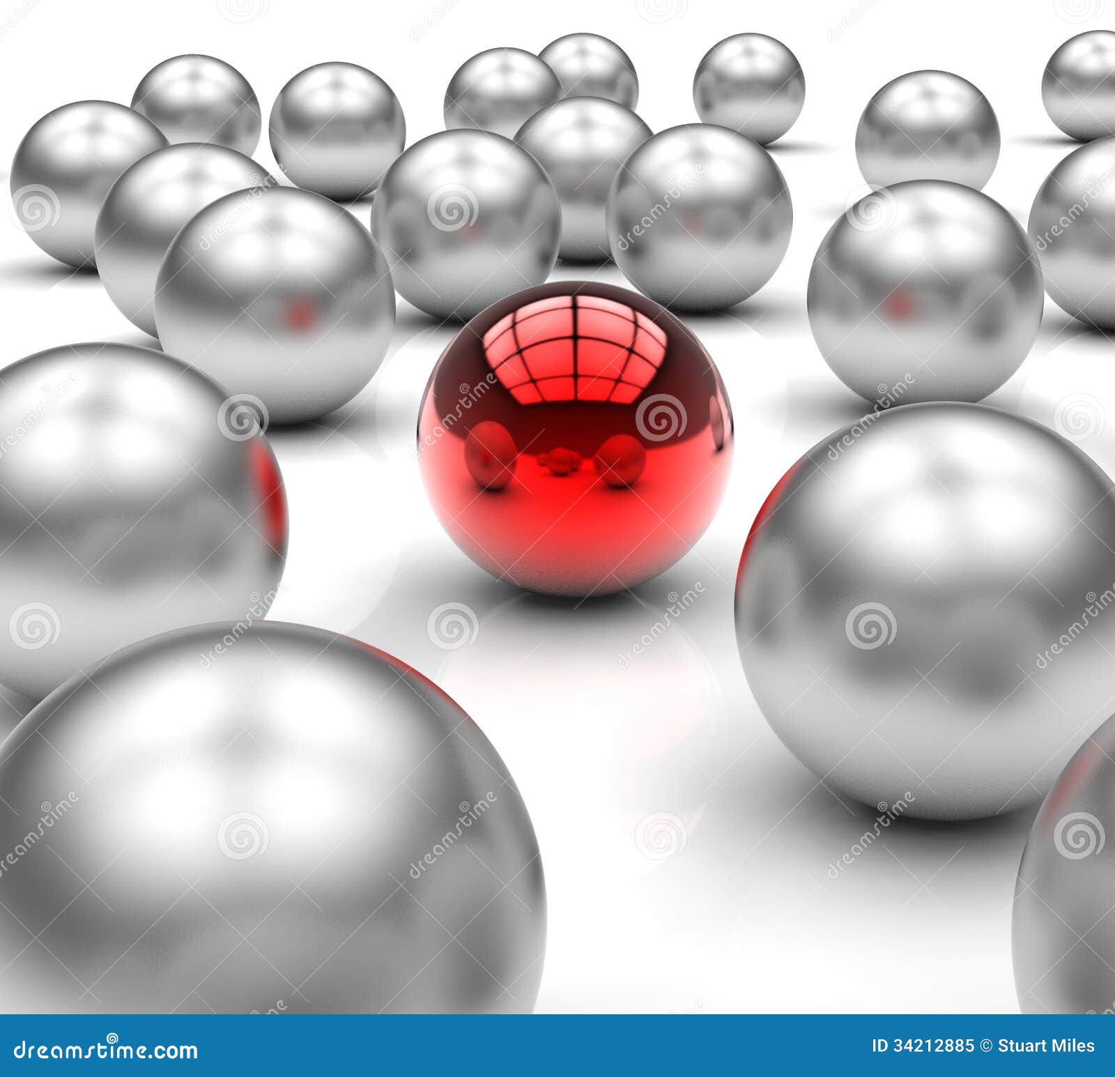 Metallic Balls Mechanism Spotlighted On Black Background Stock Image ...