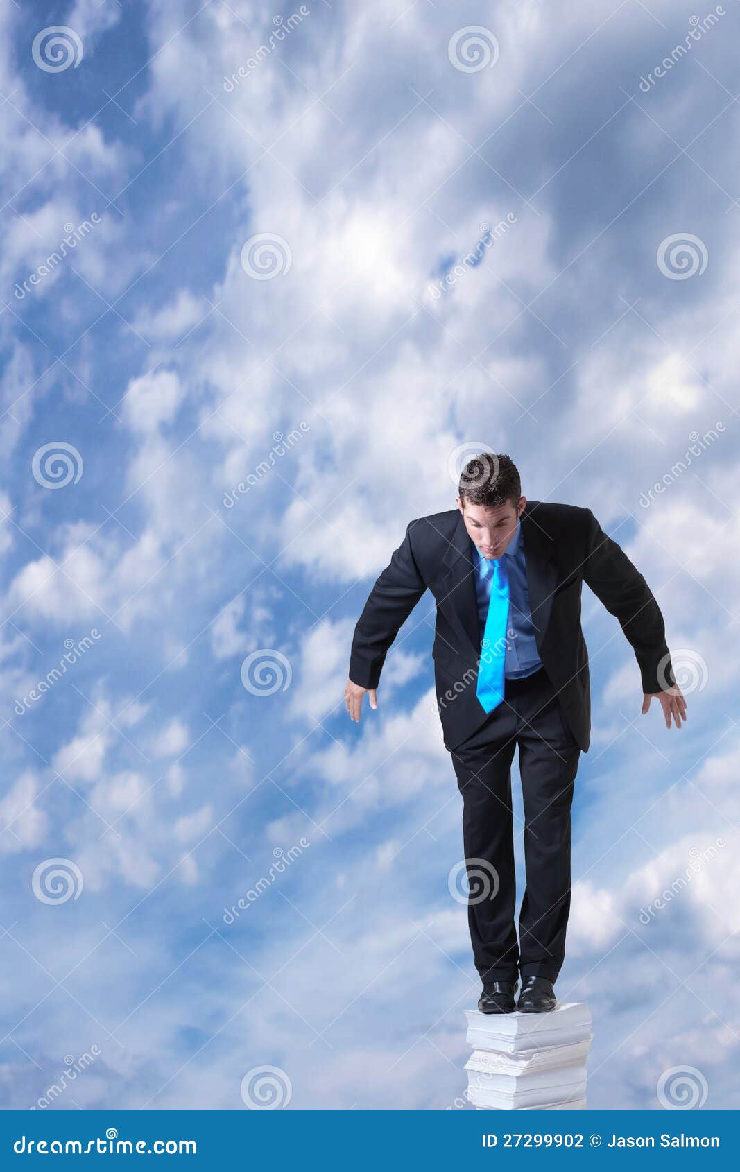 Standing on paper stock photo. Image of regulate, paper - 27299902