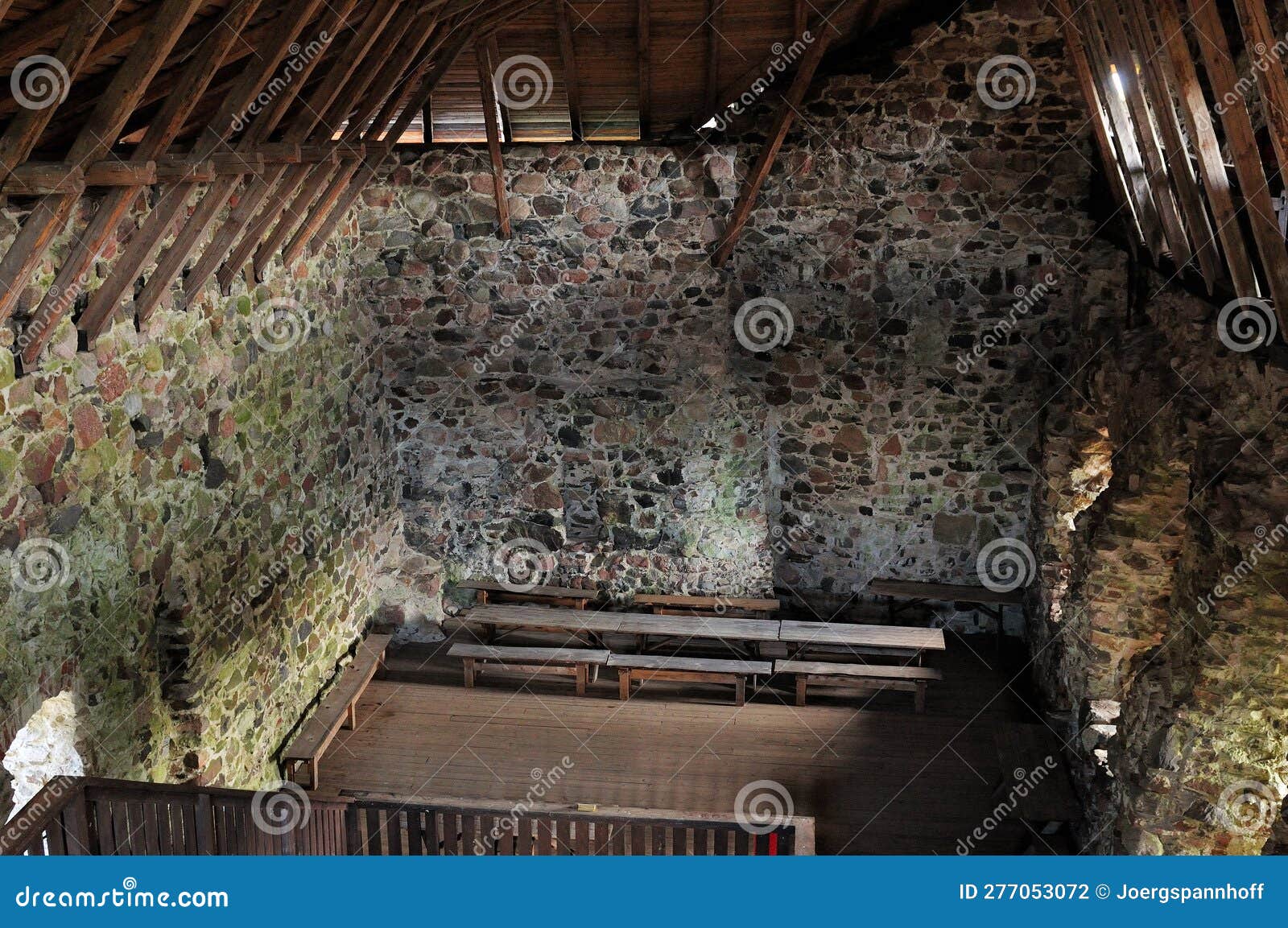 Inside of the Raseborg Castle Ruin in Snappertuna Finland Stock Photo ...