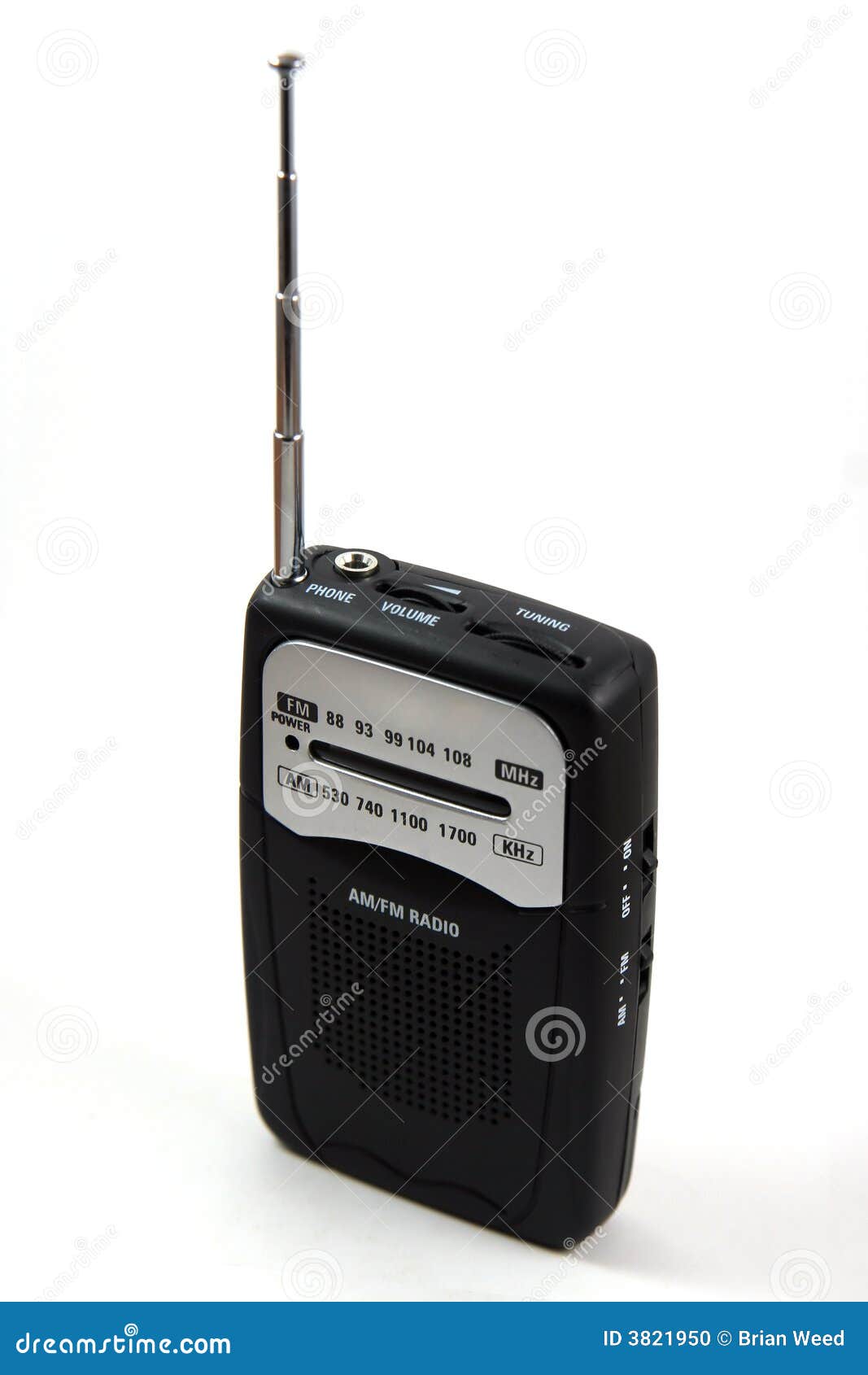 Standing Portable Radio stock photo. Image of portable - 3821950