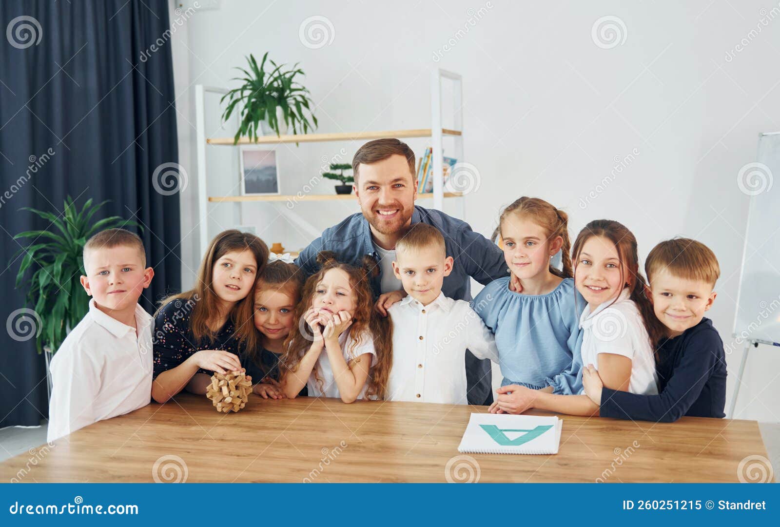 Standing and Posing. Smiling Together Stock Image - Image of ...