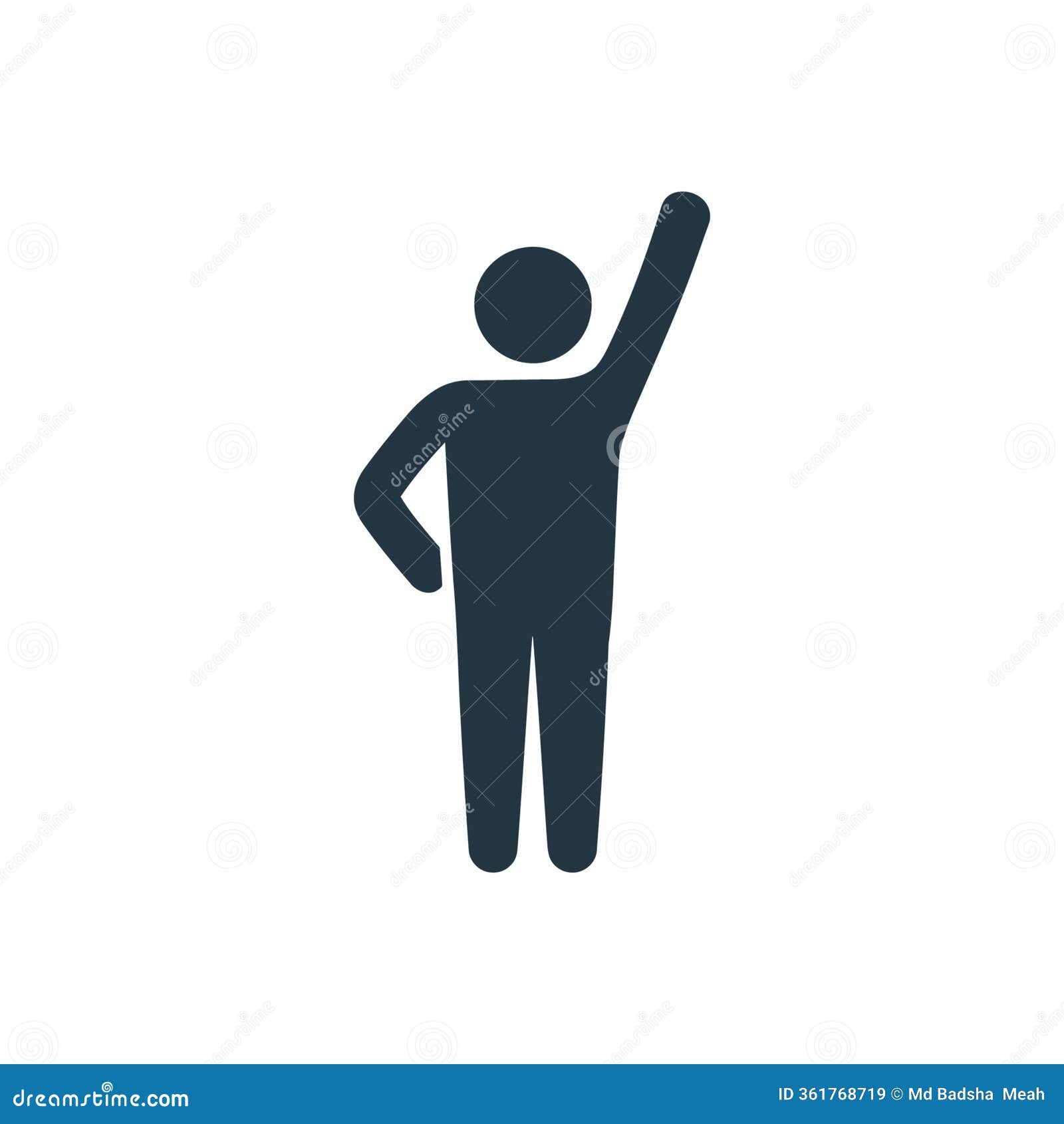 Standing Relaxation Pose Icon Stock Vector - Illustration of symbol ...
