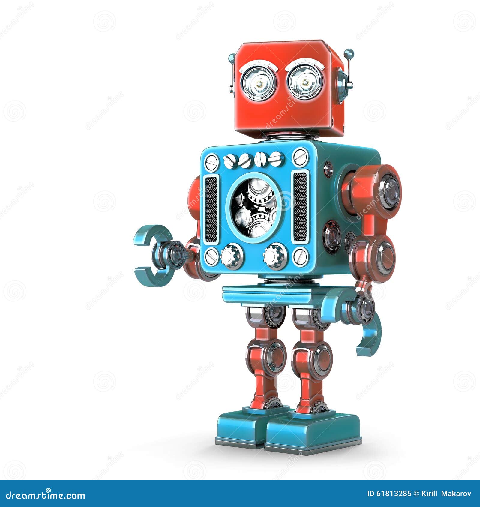 Robot Leg Isolated. Cyborg Foot Metal . Vector Illustration ...