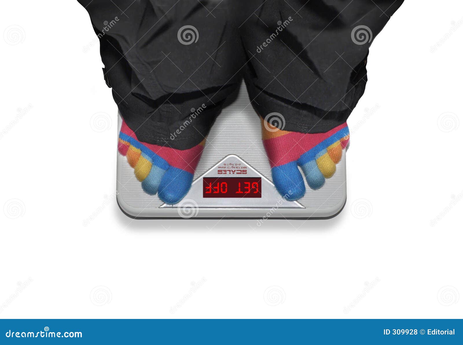 Standing On The Scale stock photo. Image of stand, reading - 309928