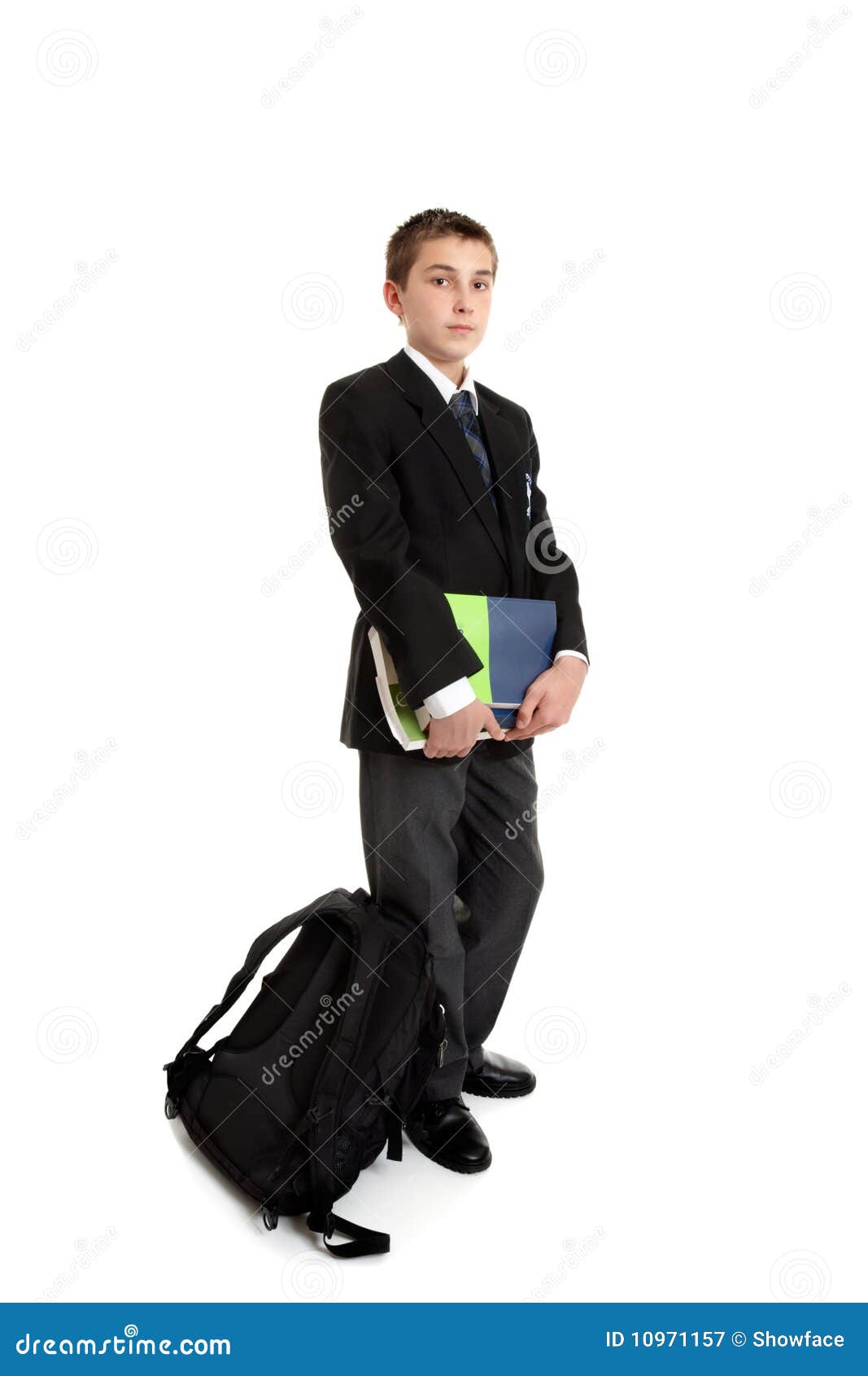 Standing school student stock image. Image of books, academic - 10971157