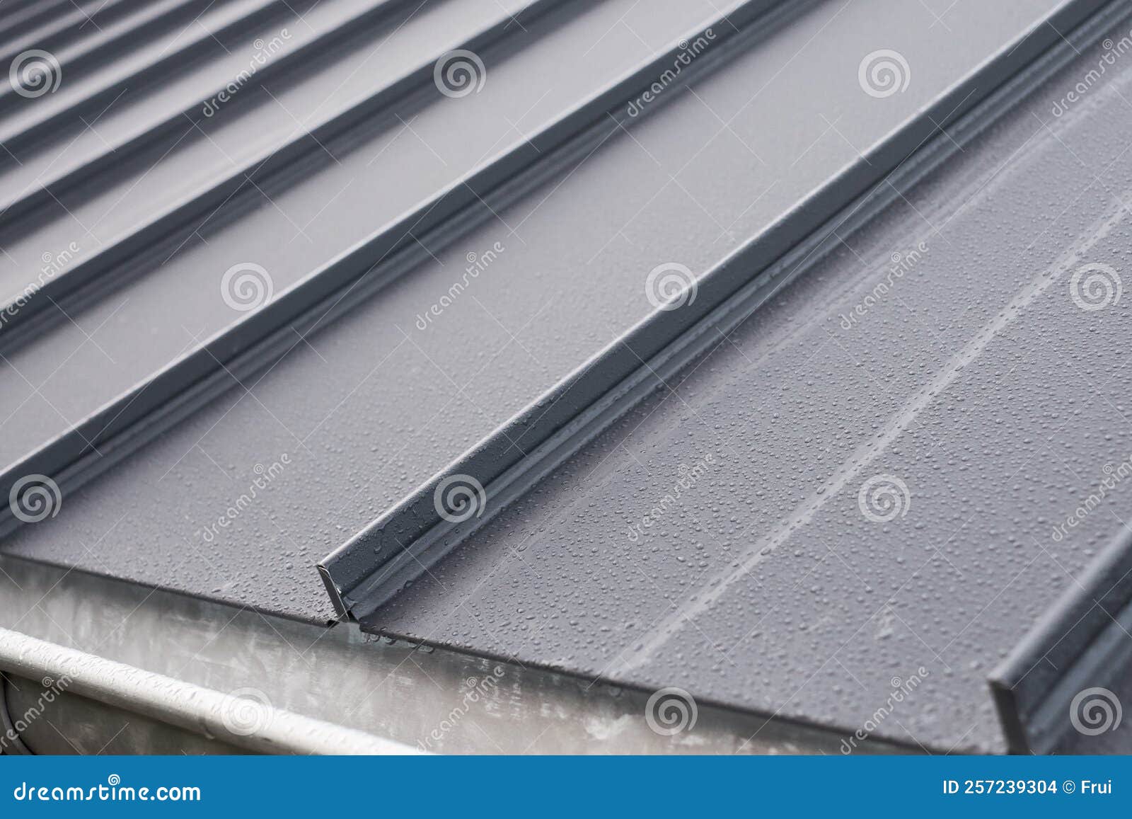 Standing Seam Metal Roofing Stock Photo - Image of exterior ...