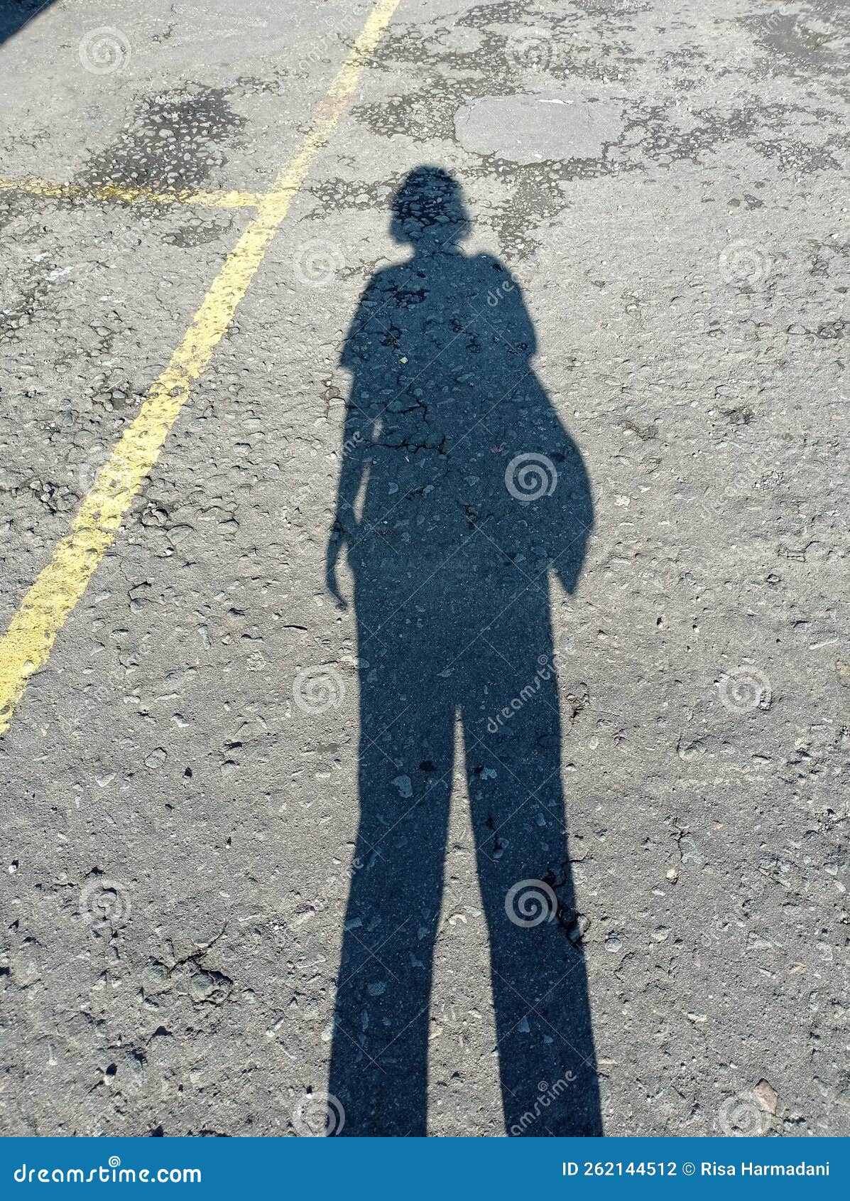 Standing Shadow of the Girl Stock Photo - Image of sand, number: 262144512