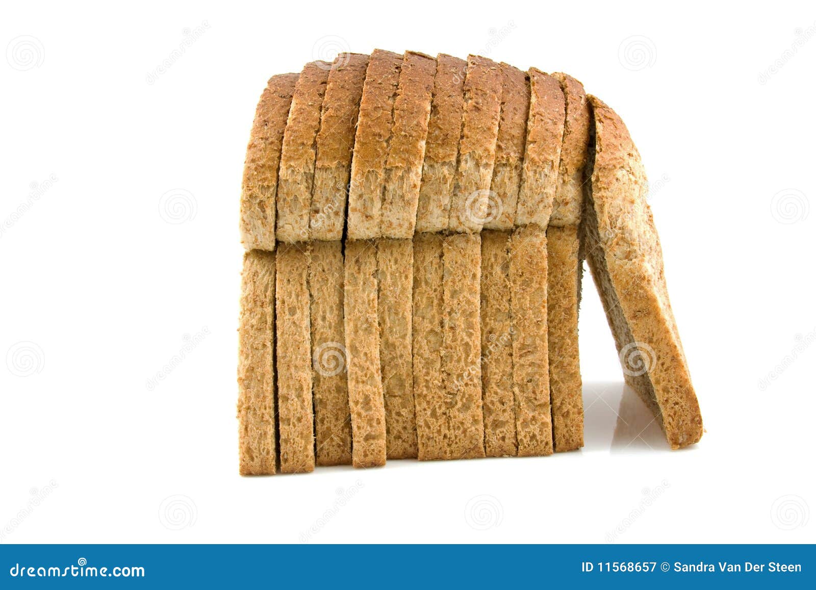 Standing slices bread stock image. Image of breakfast - 11568657