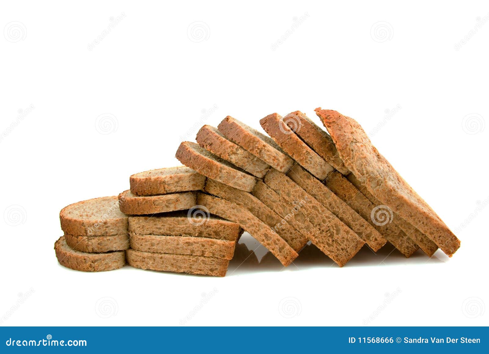 Standing slices bread stock photo. Image of bakery, wheat - 11568666