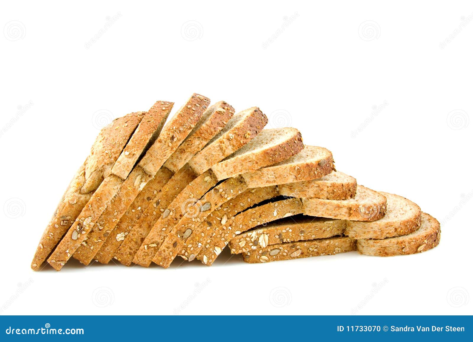 Standing Slices of Bread are Falling Stock Photo - Image of snack ...