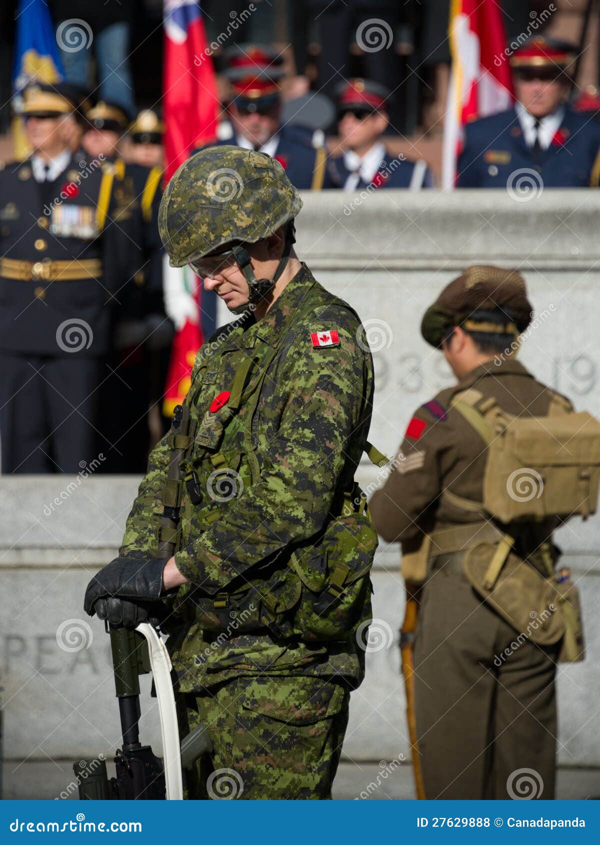 Standing soldiers editorial stock photo. Image of anniversary - 27629888