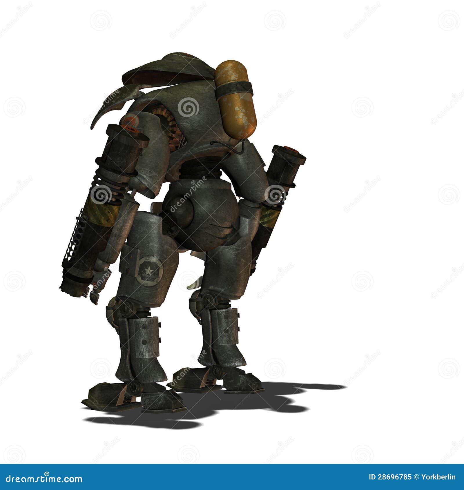 Steampunk Robot Cowboy Wild West Bandit Alive Or Dead Vector ...