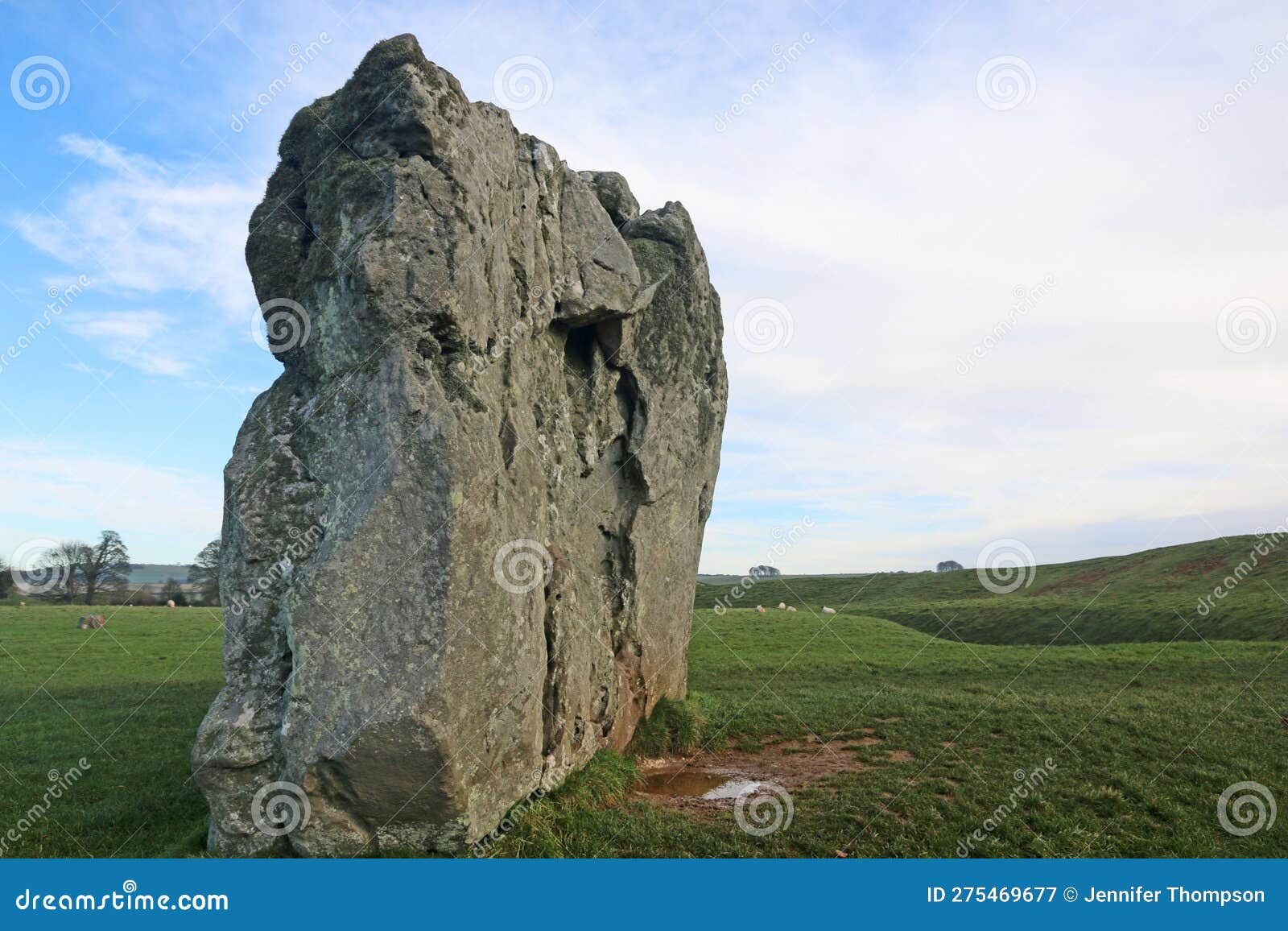 Standing Stone Circle at Avebury in Wiltshire Stock Image - Image of ...