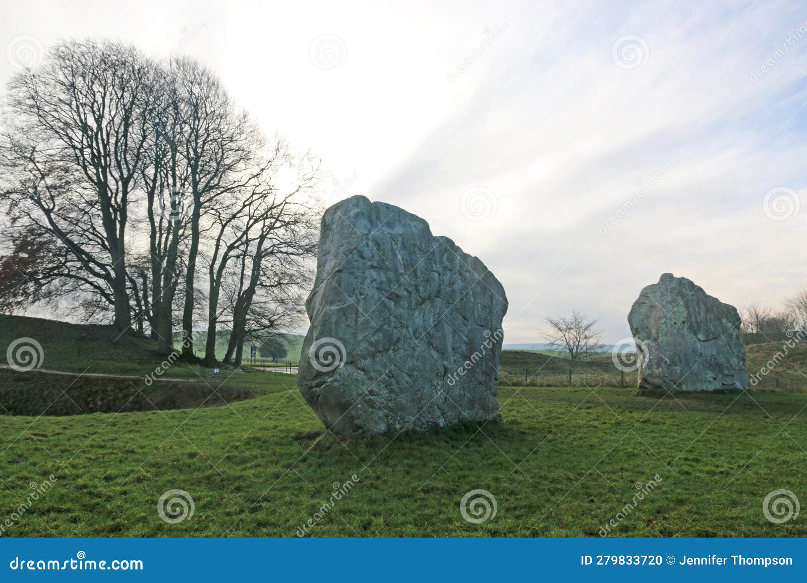 Standing Stone Circle at Avebury in Wiltshire Stock Photo - Image of ...