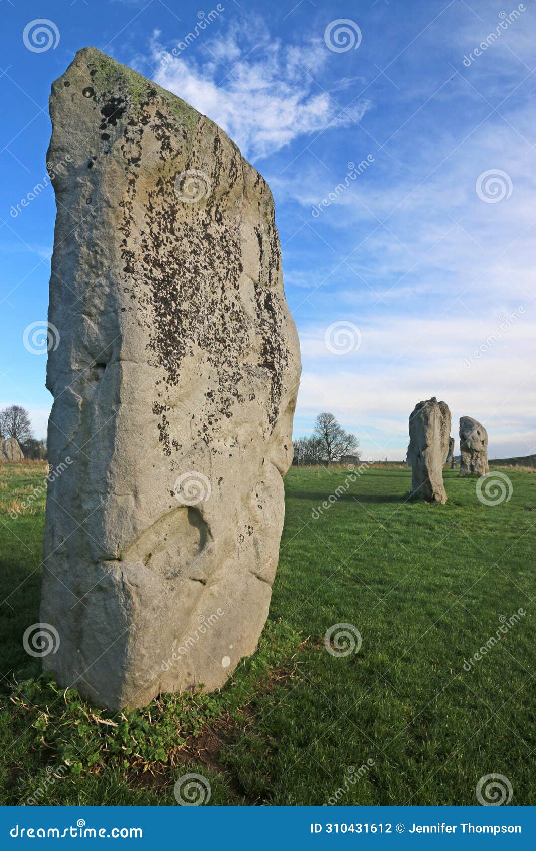 Standing Stone Circle at Avebury in Wiltshire Stock Photo - Image of ...