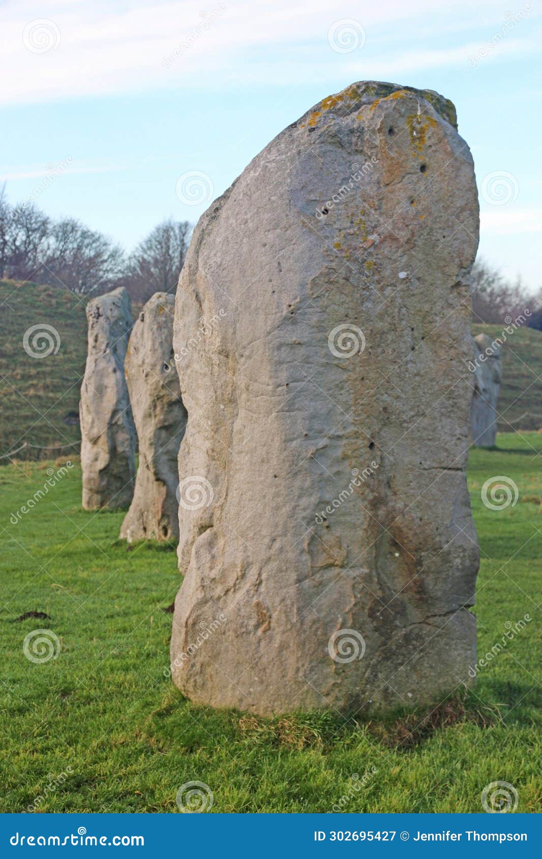 Standing Stone Circle at Avebury in Wiltshire Stock Image - Image of ...