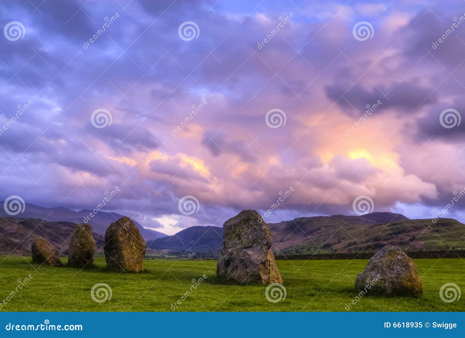 Standing stones. stock image. Image of monument, mountains - 6618935