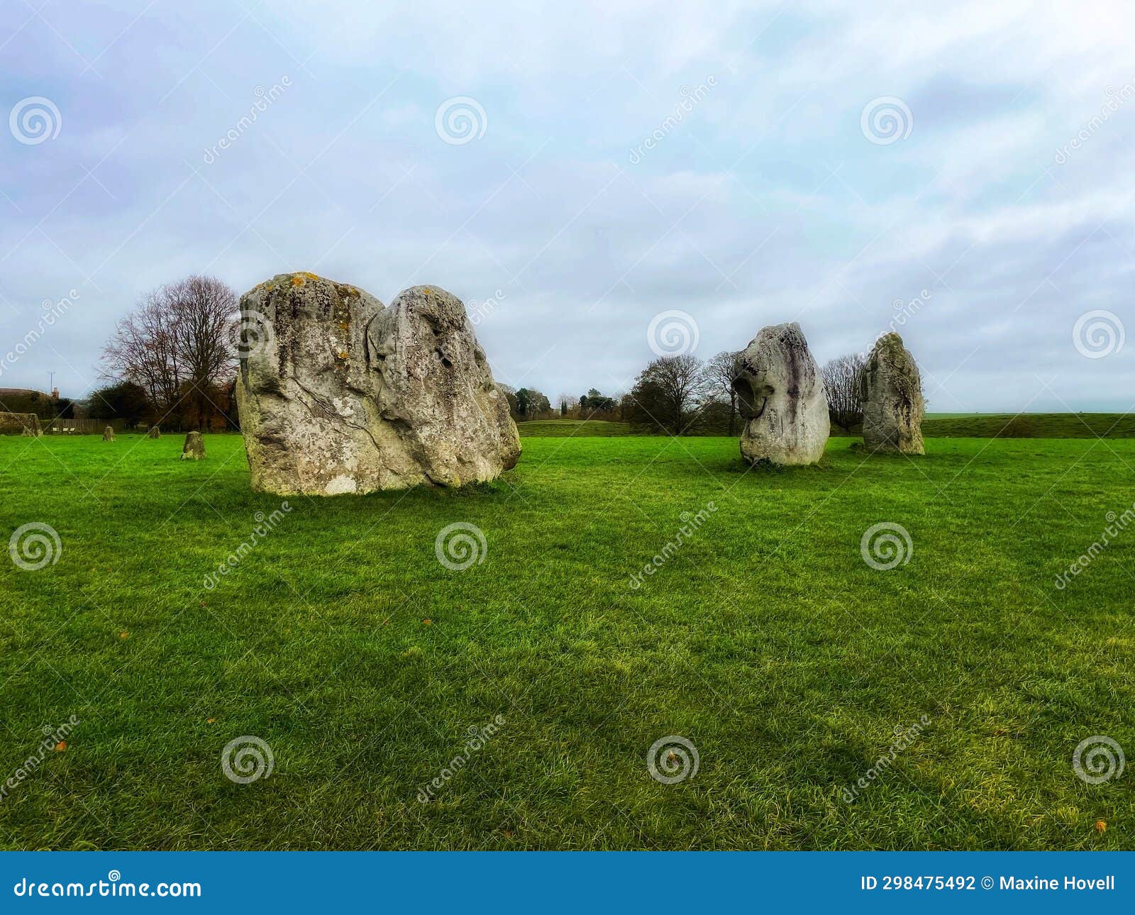 Standing stones of Avebury stock photo. Image of rock - 298475492