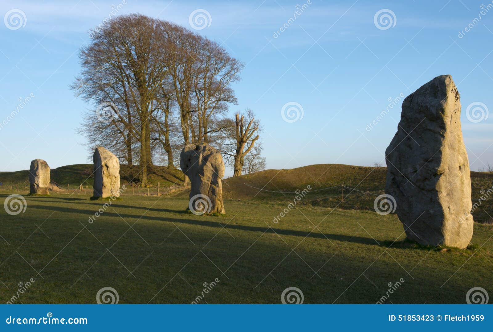 Standing Stones at the Avebury Stone Circle Stock Image - Image of ...