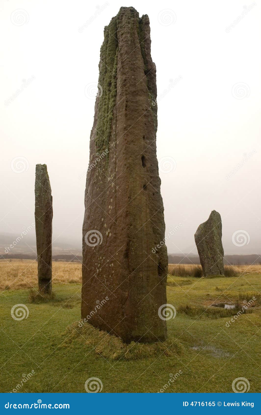 Standing Stones on Machrie Moor Stock Image - Image of stones ...