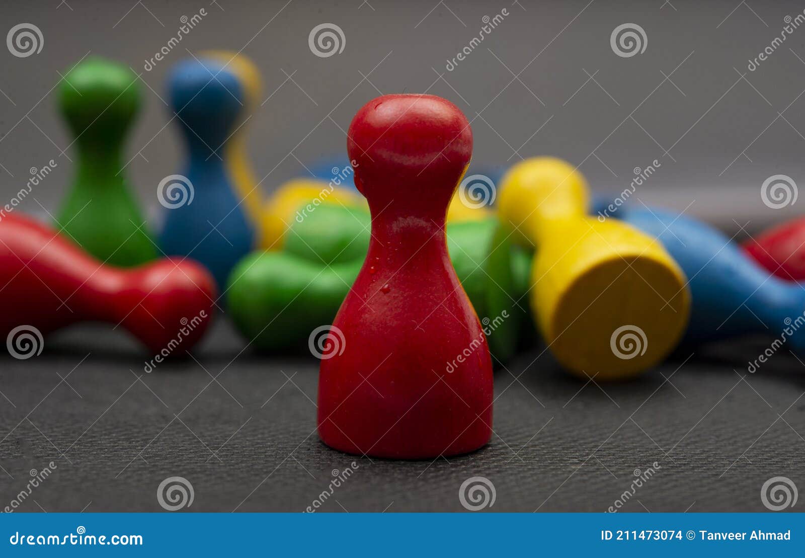 Standing Strong Concept Image with Pawn Figure Stock Photo - Image of ...