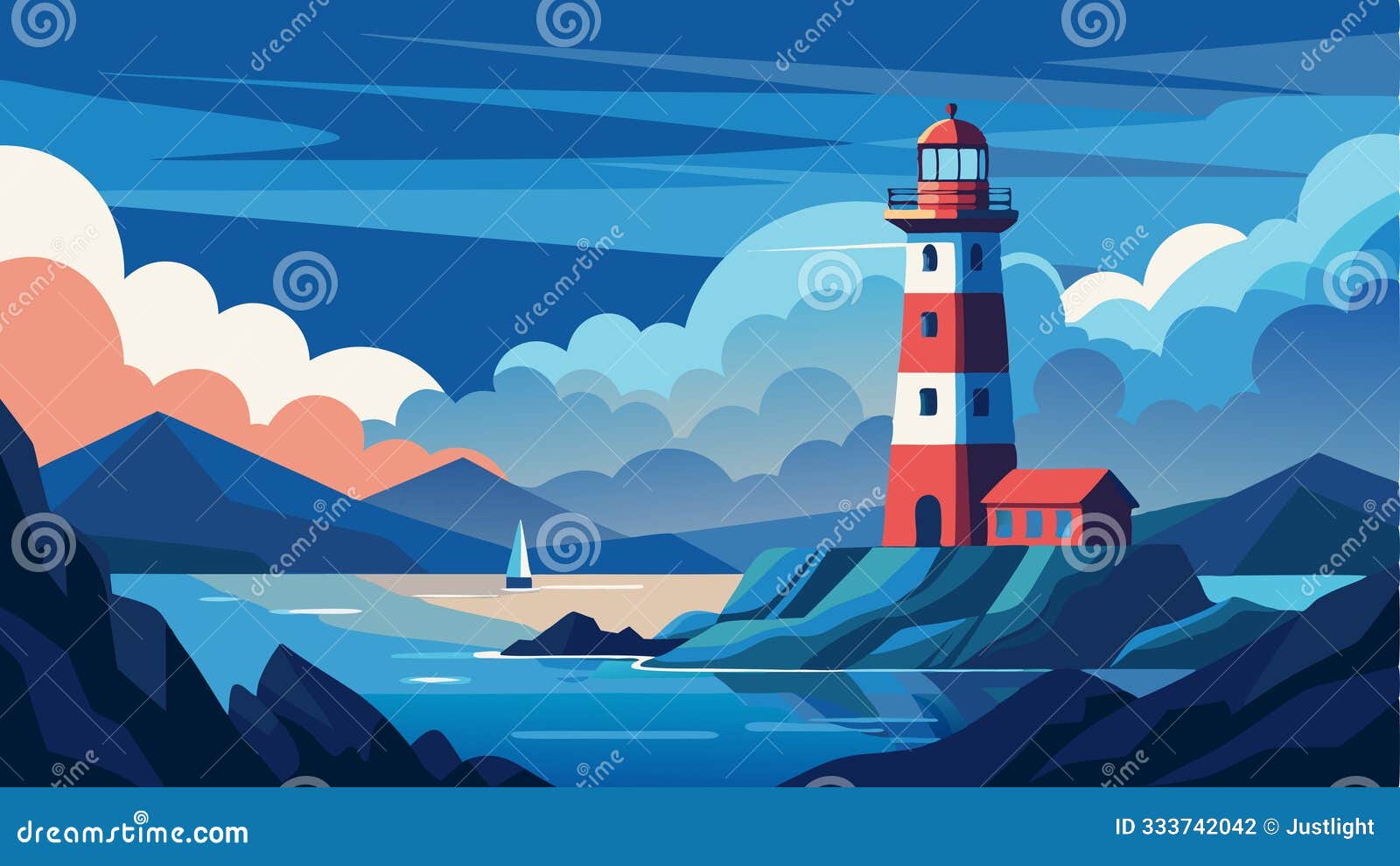 Standing Tall Against the Dramatic Coastal Backdrop the Lighthouse Serves As a Beacon of Light ...