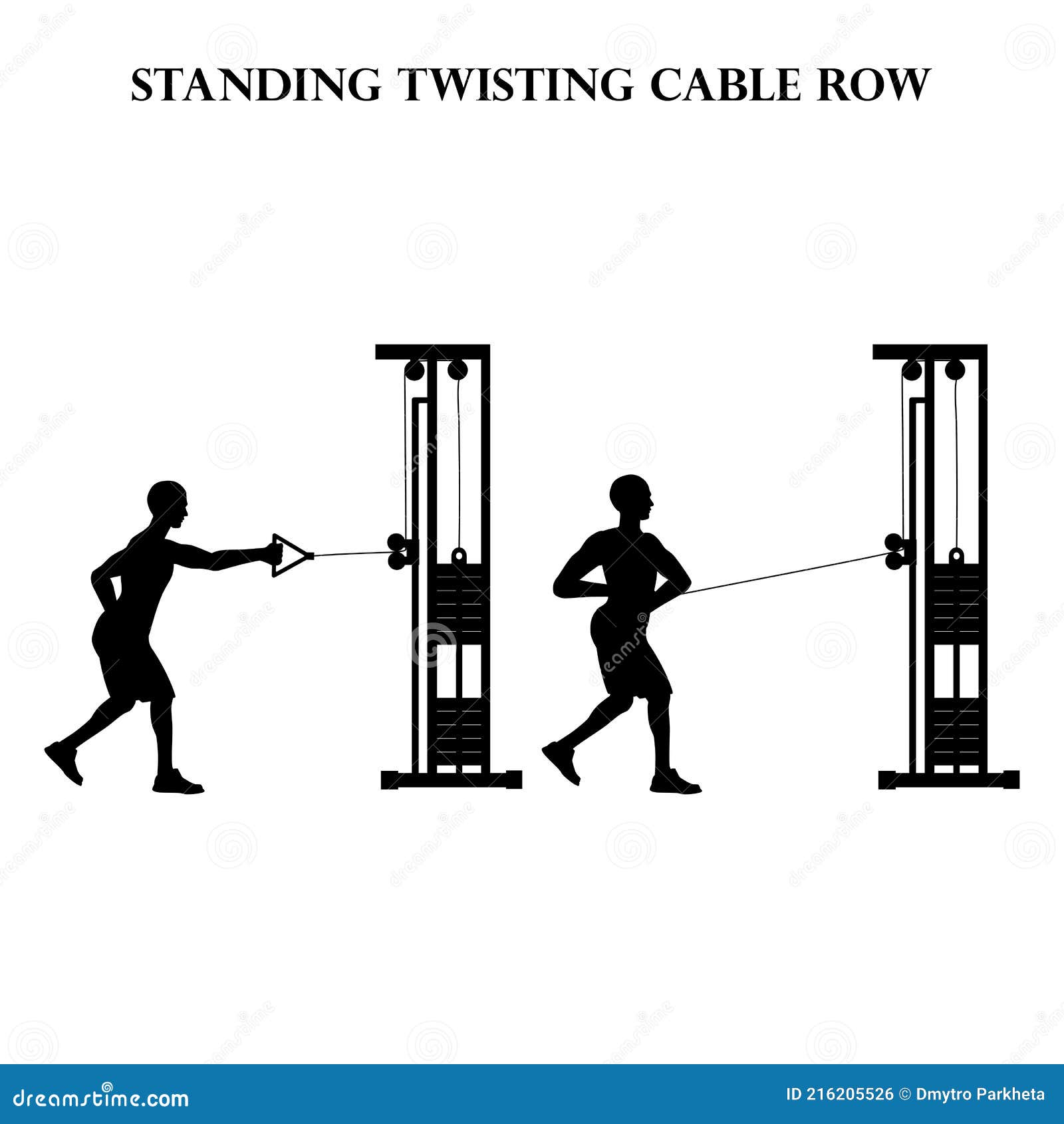 Standing Cable Rows