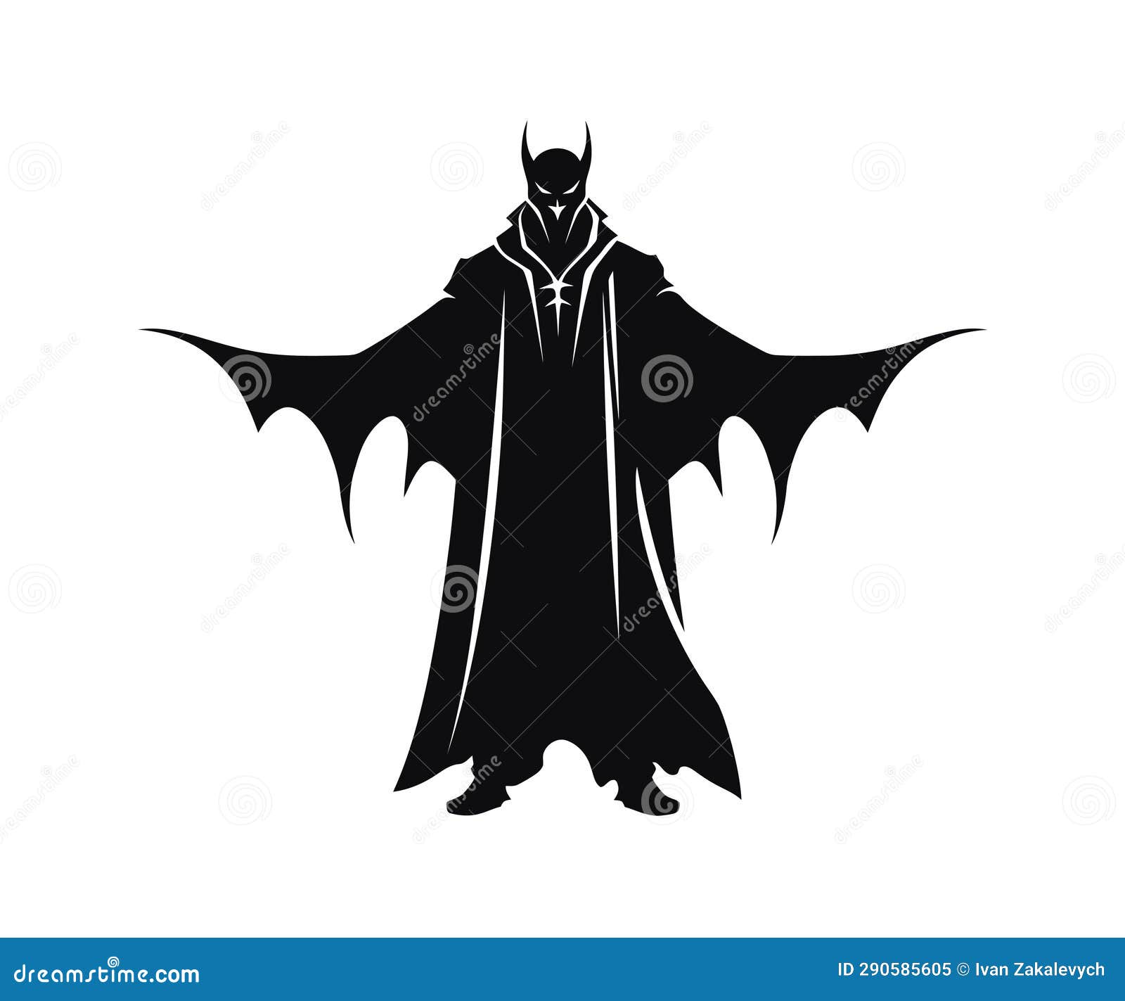 Standing Vampire. Vector Illustration Design Stock Vector ...