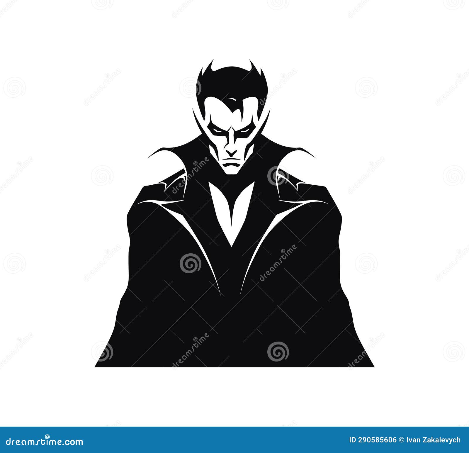 Standing Vampire. Vector Illustration Design Stock Illustration ...