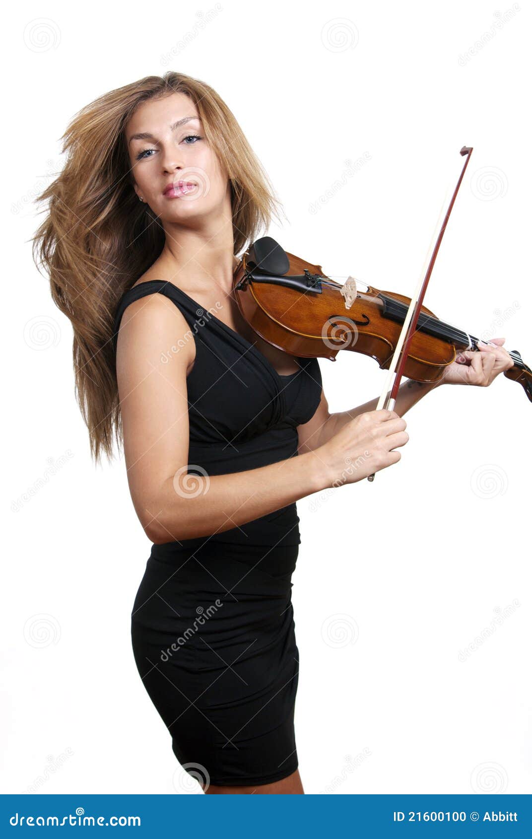 Standing Violin Performance Stock Photo - Image of orchestra, white ...