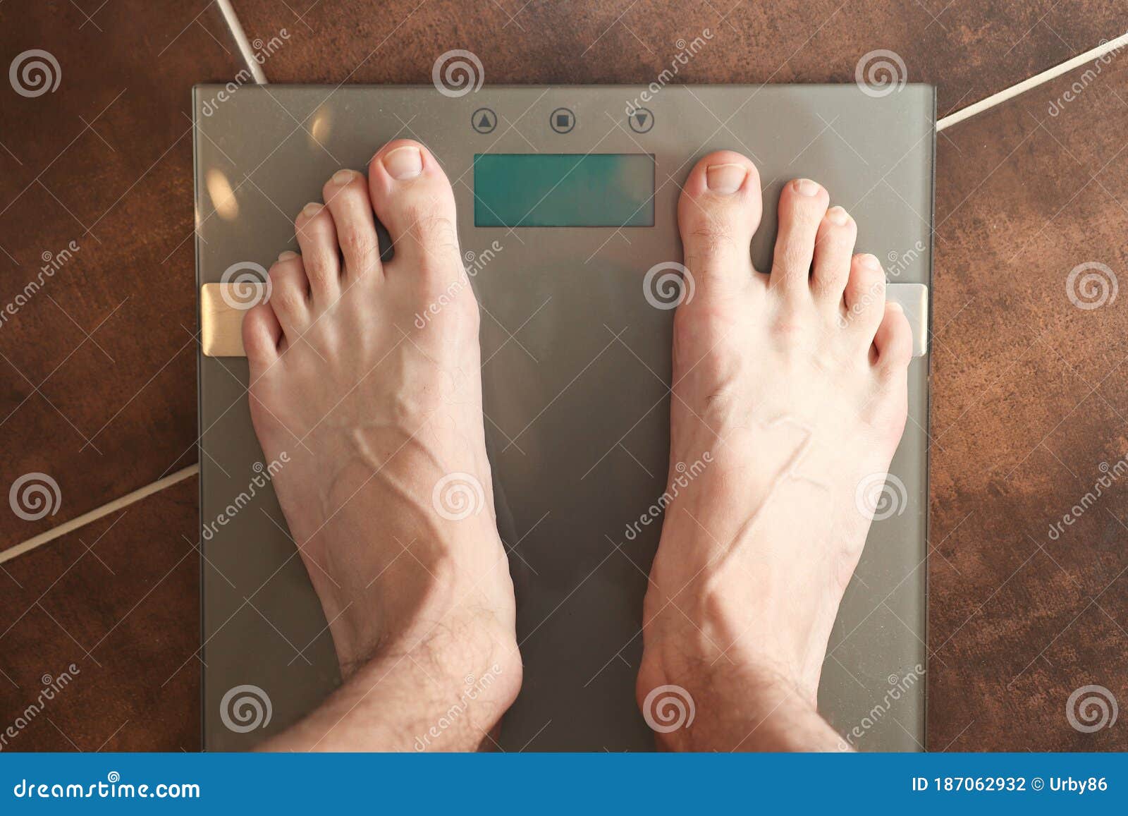 Standing on the Weight Scale. Stock Photo - Image of feet, loss: 187062932