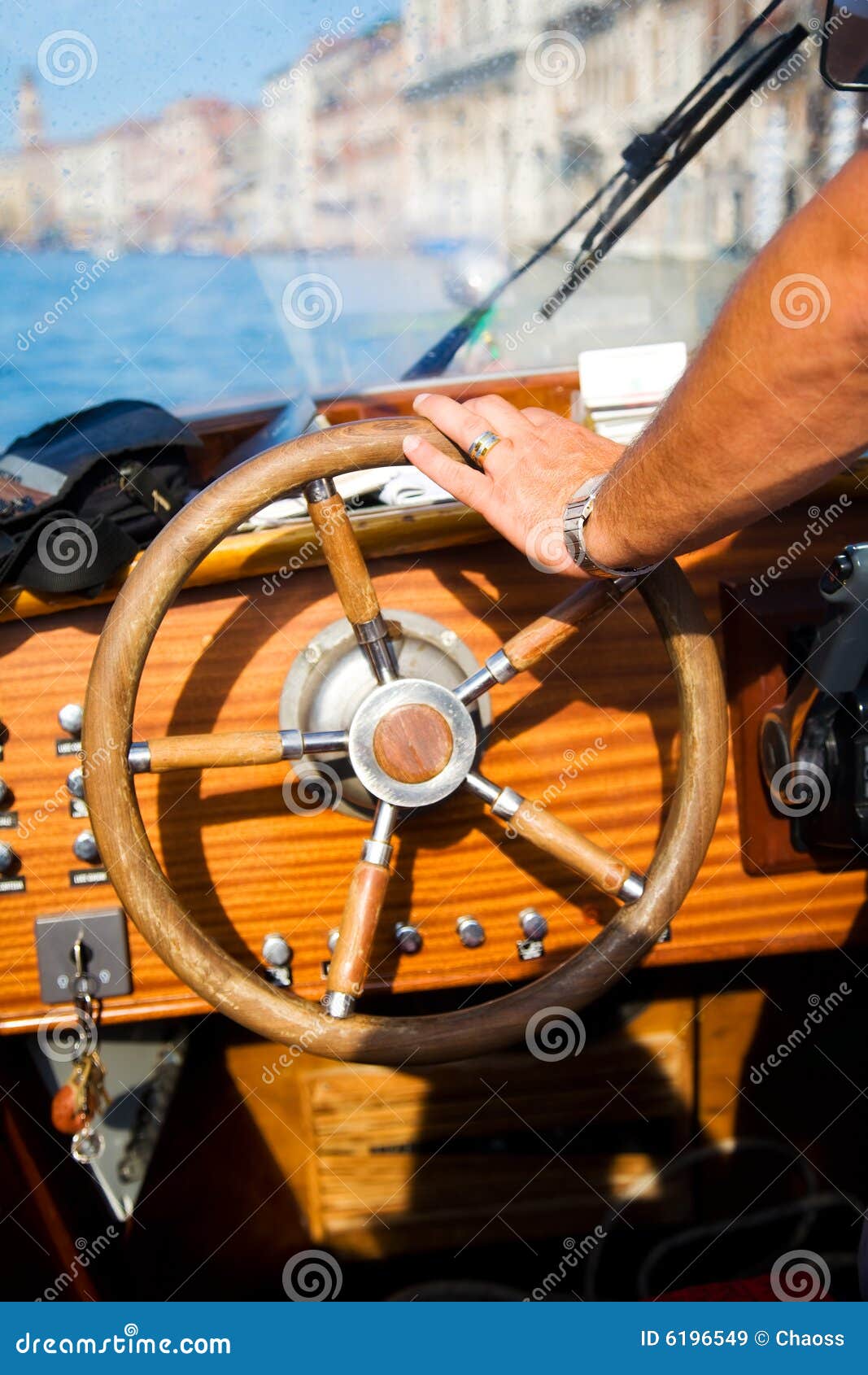 Standing at the wheel stock image. Image of captain, hand - 6196549