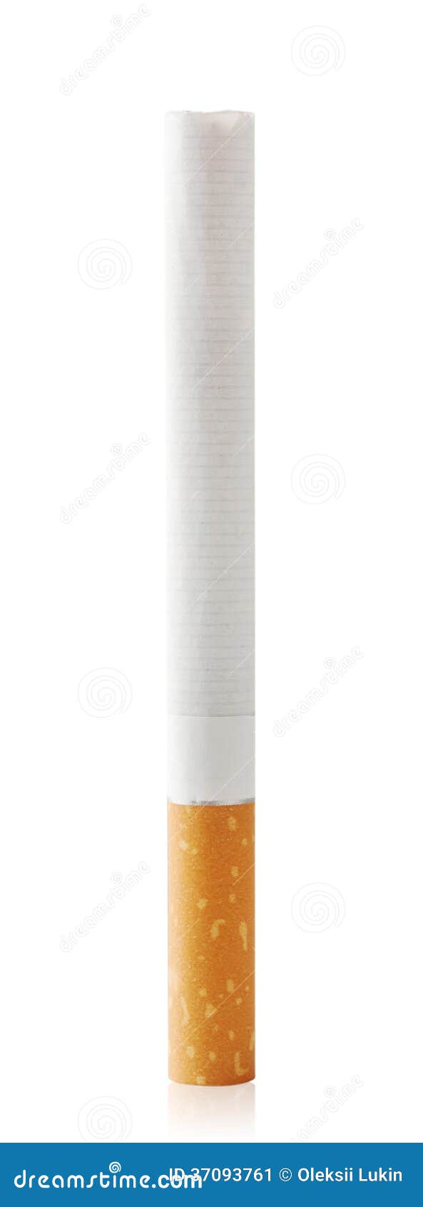 Standing the Whole Cigarette Stock Image - Image of narcotic, yellow ...