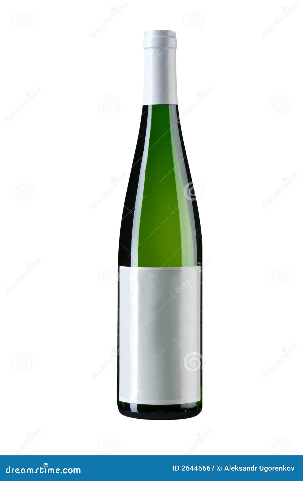 Standing wine bottle stock image. Image of glass, unlabeled - 26446667