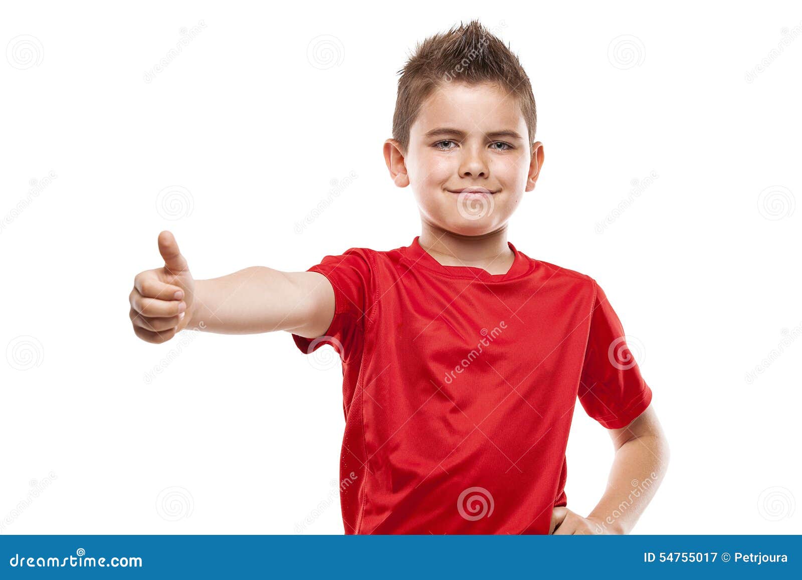 Standing Young Cool Boy Doing Thumbs-up Stock Image | CartoonDealer.com ...